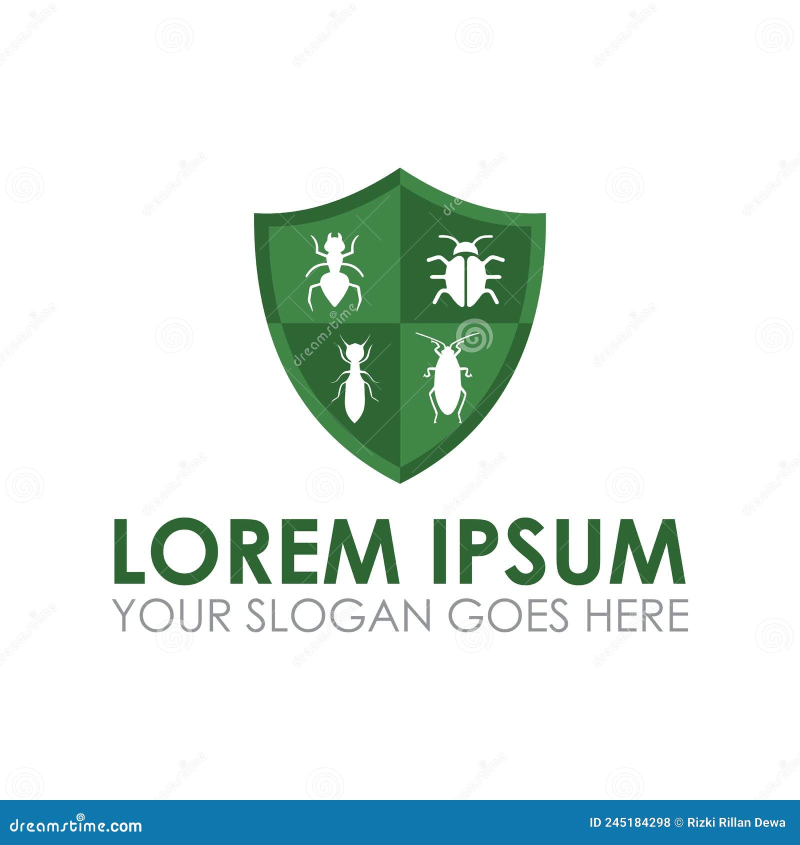 Logótipo Do Inseticida Vetor De Controlo De Pragas Ilustração do Vetor ...