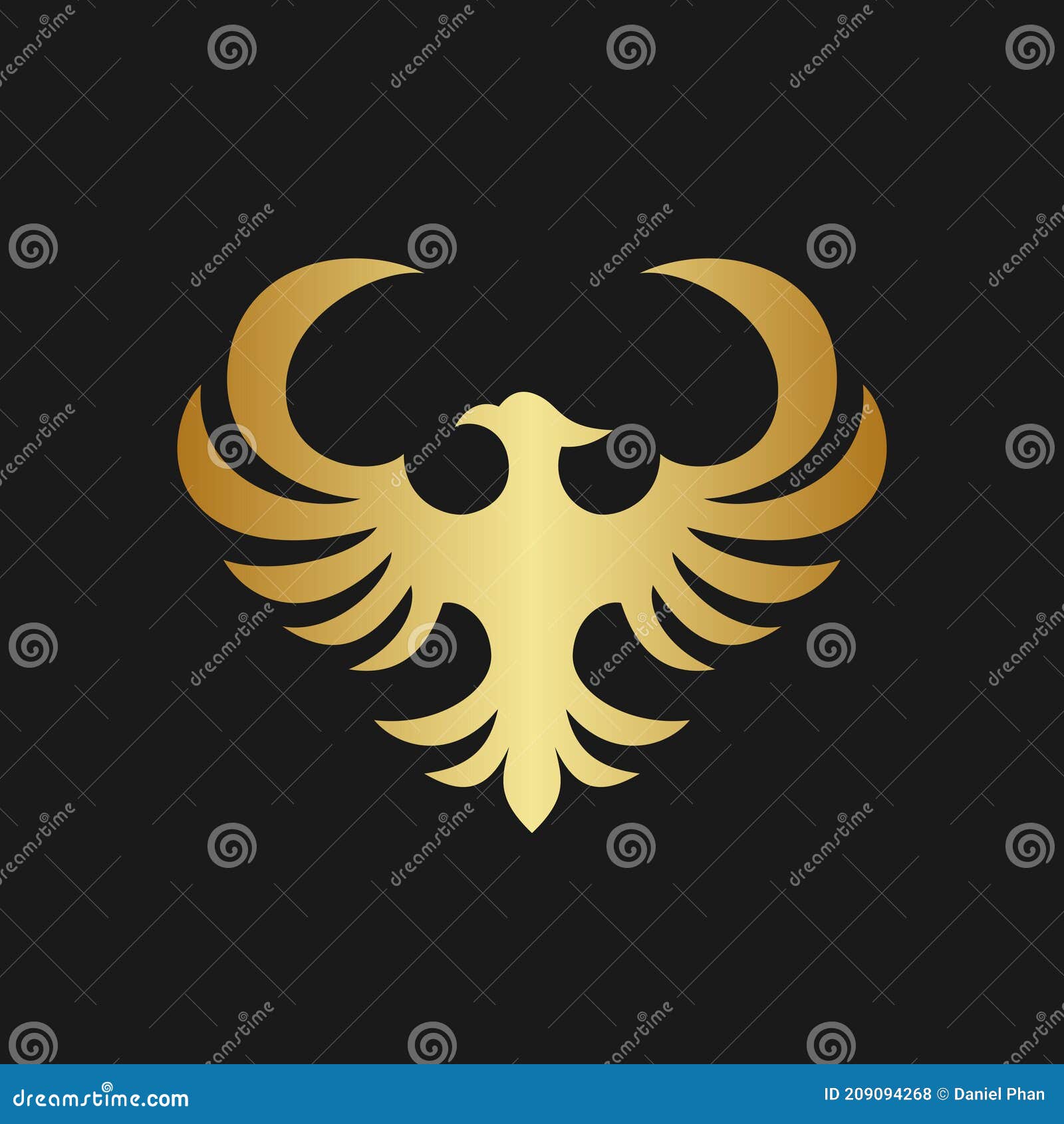 Logótipo do vetor phania ilustração do vetor. Ilustração de ouro ...