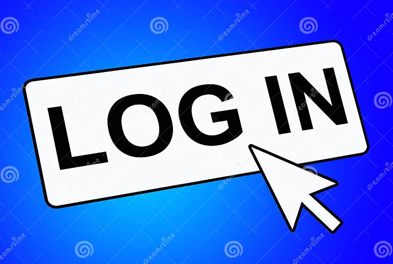 Log in stock illustration. Illustration of browse, computer - 17507095