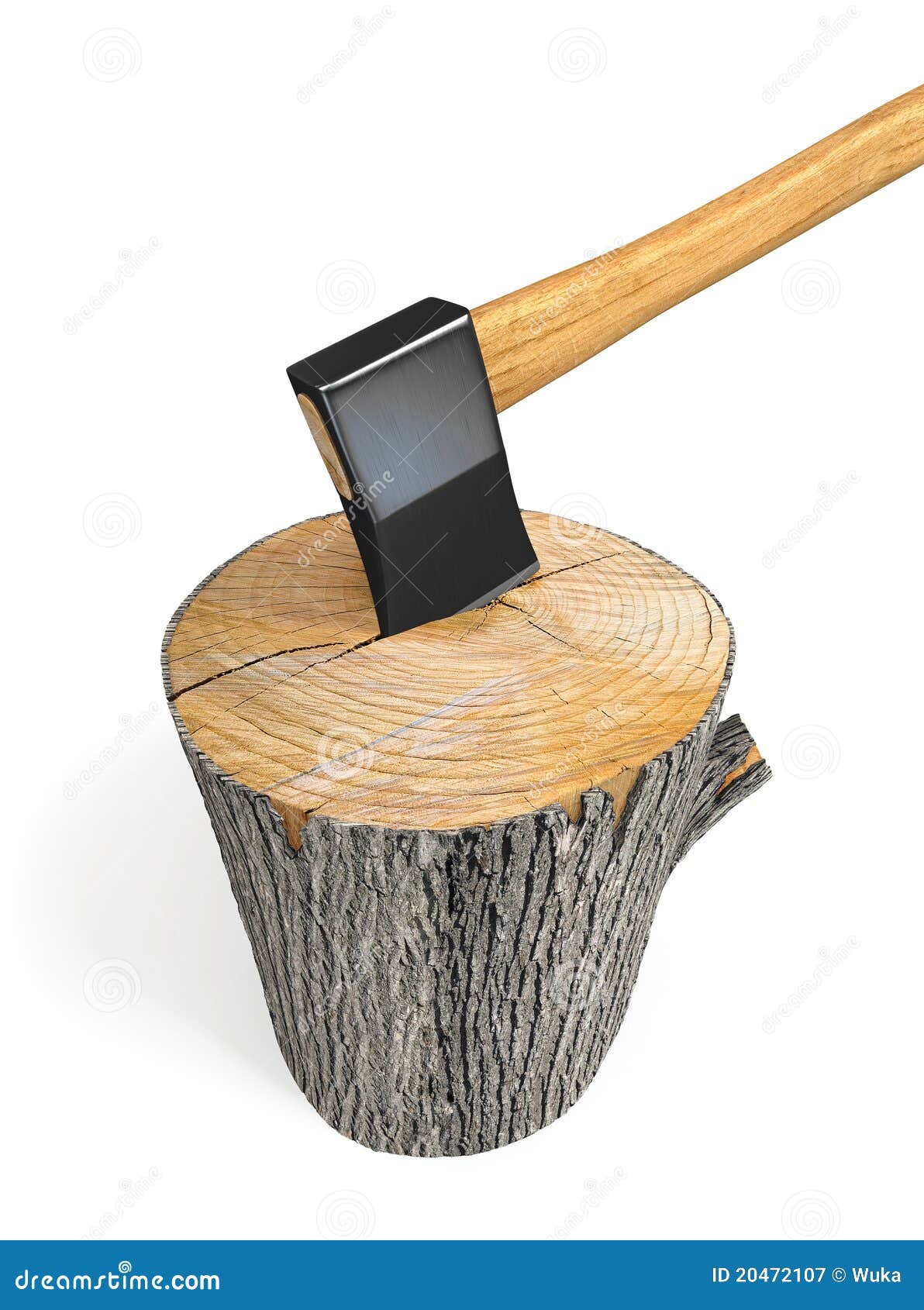 Log and Axe stock illustration. Illustration of white - 20472107