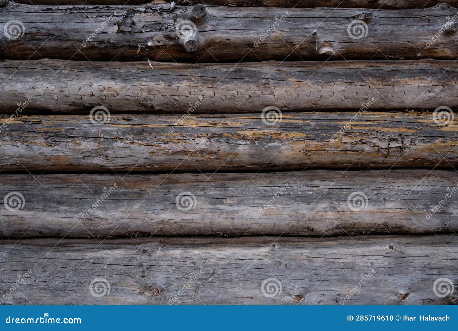 Log Background, the Wall from the Wooden Logs Stock Photo - Image of ...