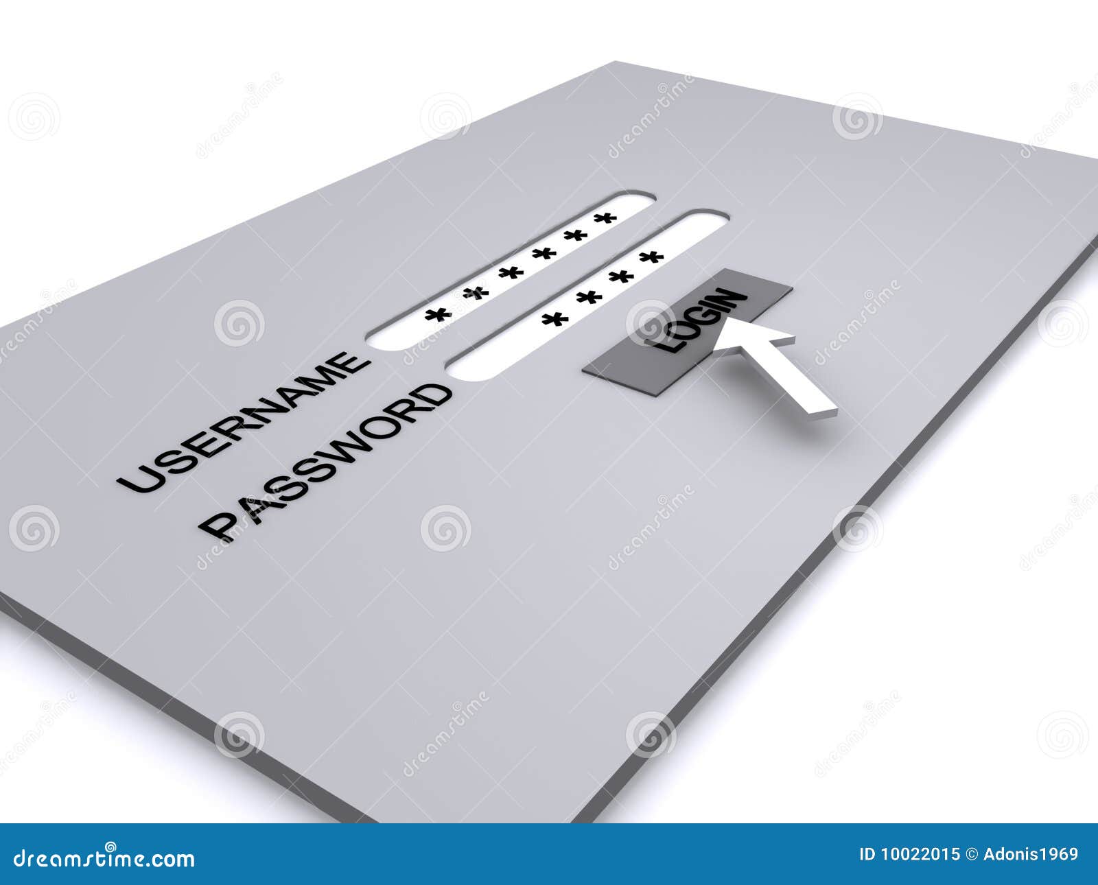 Log-in box stock illustration. Illustration of authorizing - 10022015