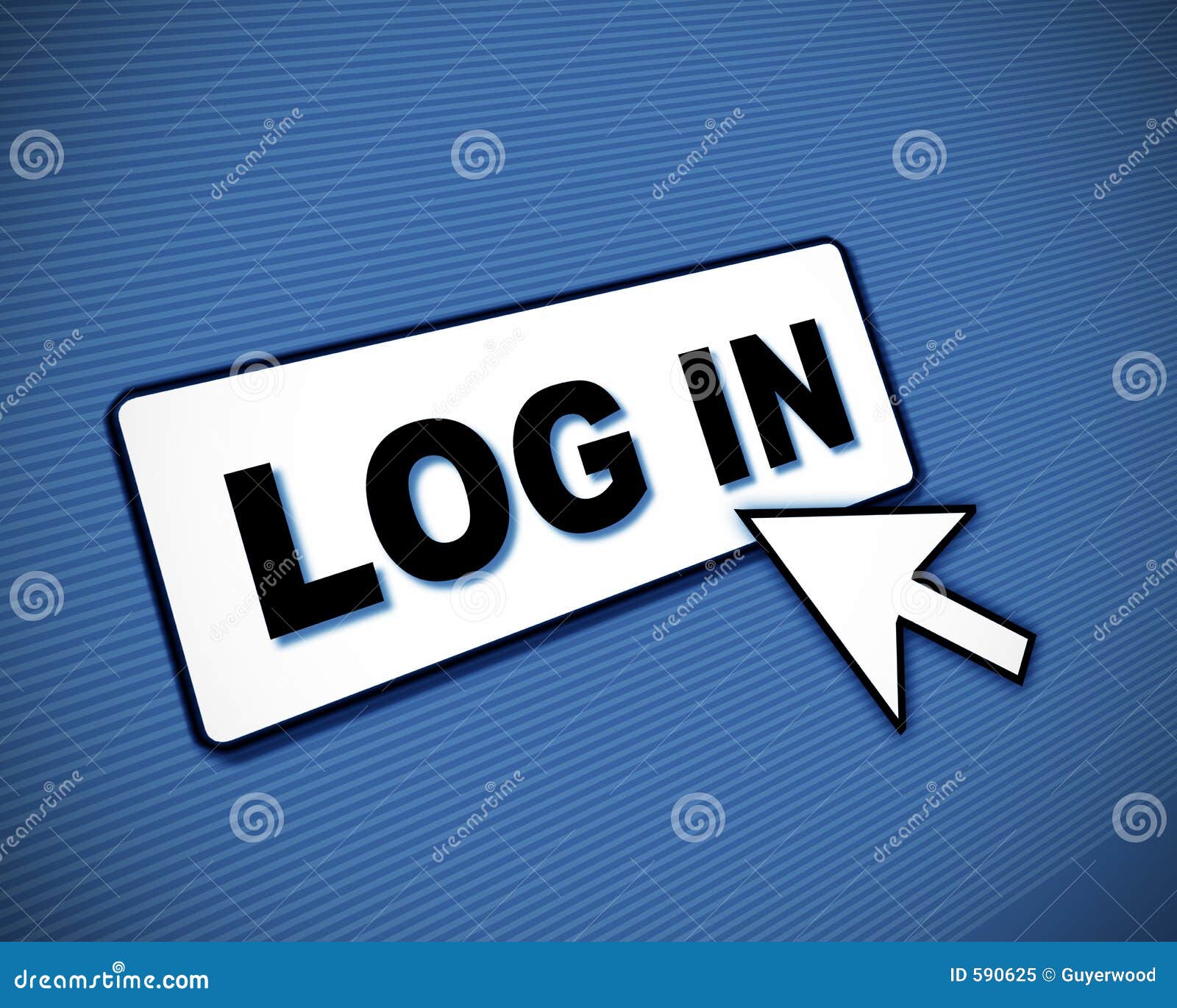 Log-in box and arrow stock illustration. Illustration of precaution ...