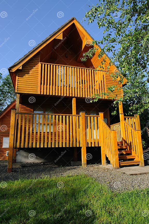 Log Cabin in the Countrside Stock Photo - Image of architectural ...
