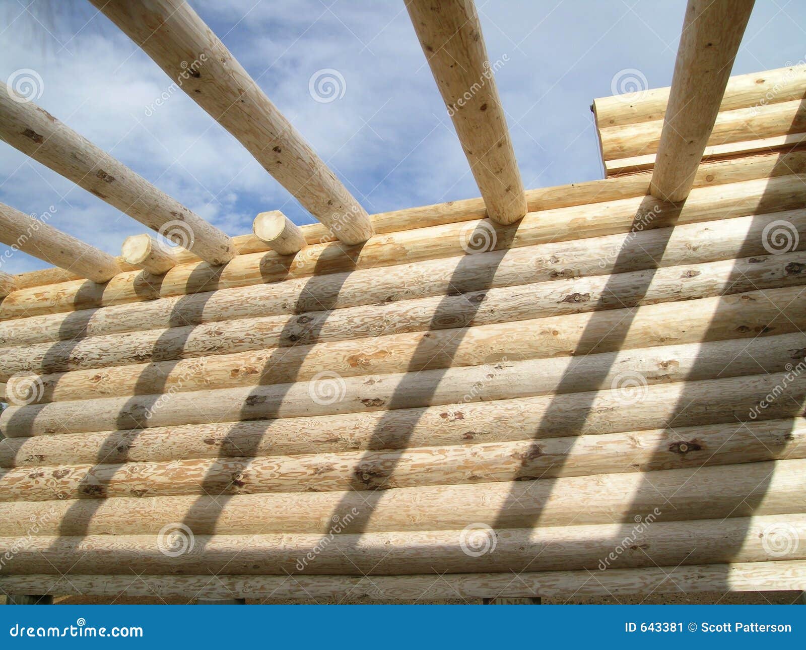 Log Cabin Cross Beams Picture. Image: 643381