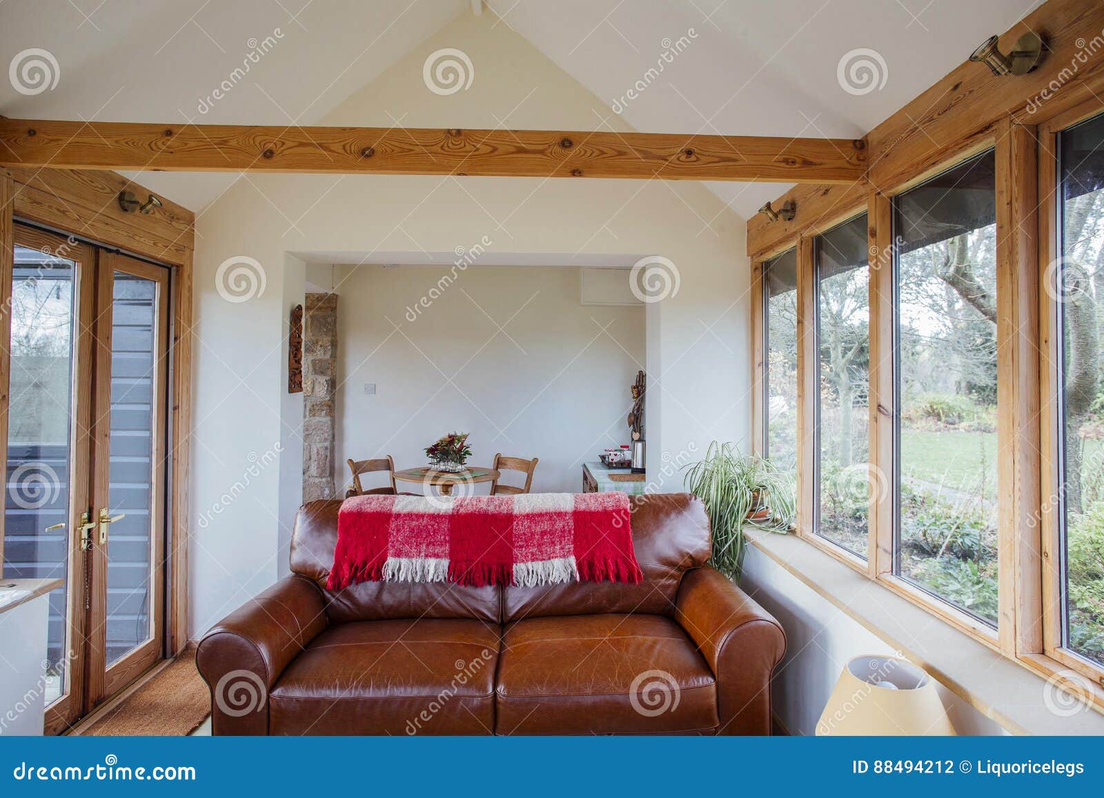Log Cabin Living Room stock photo. Image of chalet, home - 88494212