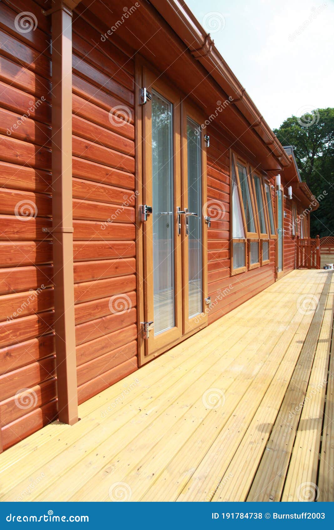 Log Cabin, Temporary Structure, Modular Building Stock Photo - Image of ...