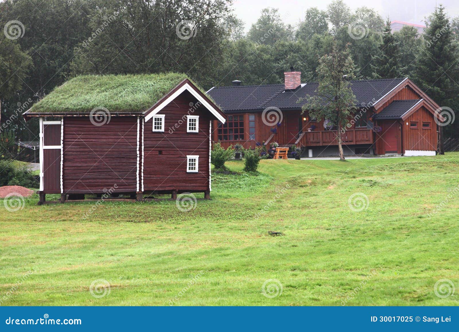 Log cabin stock image. Image of wooden, europe, tree - 30017025