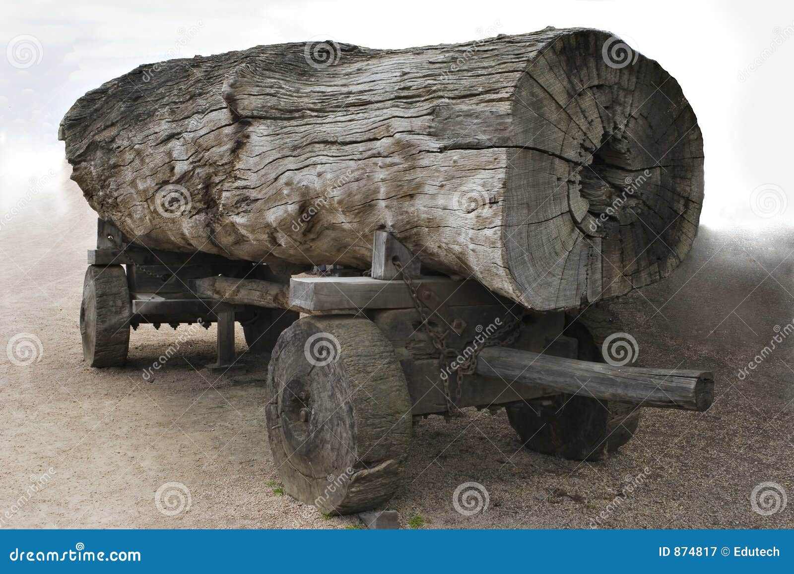 Log Carriage stock image. Image of lumber, logging, timber - 874817