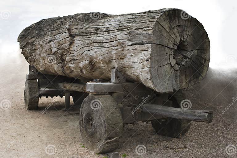Log Carriage stock image. Image of lumber, logging, timber - 874817