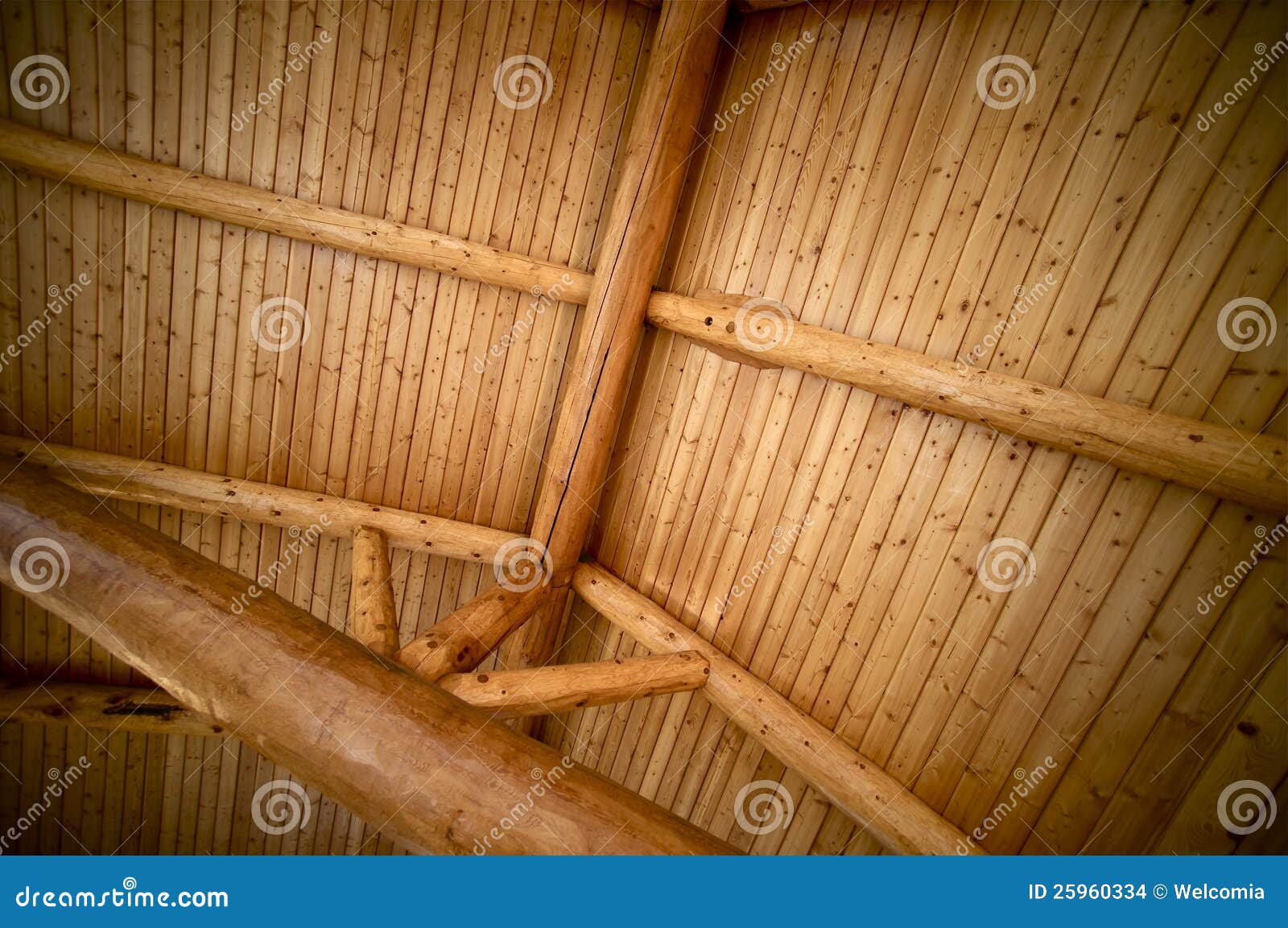 Log Ceiling stock photo. Image of roof, wood, colorado - 25960334