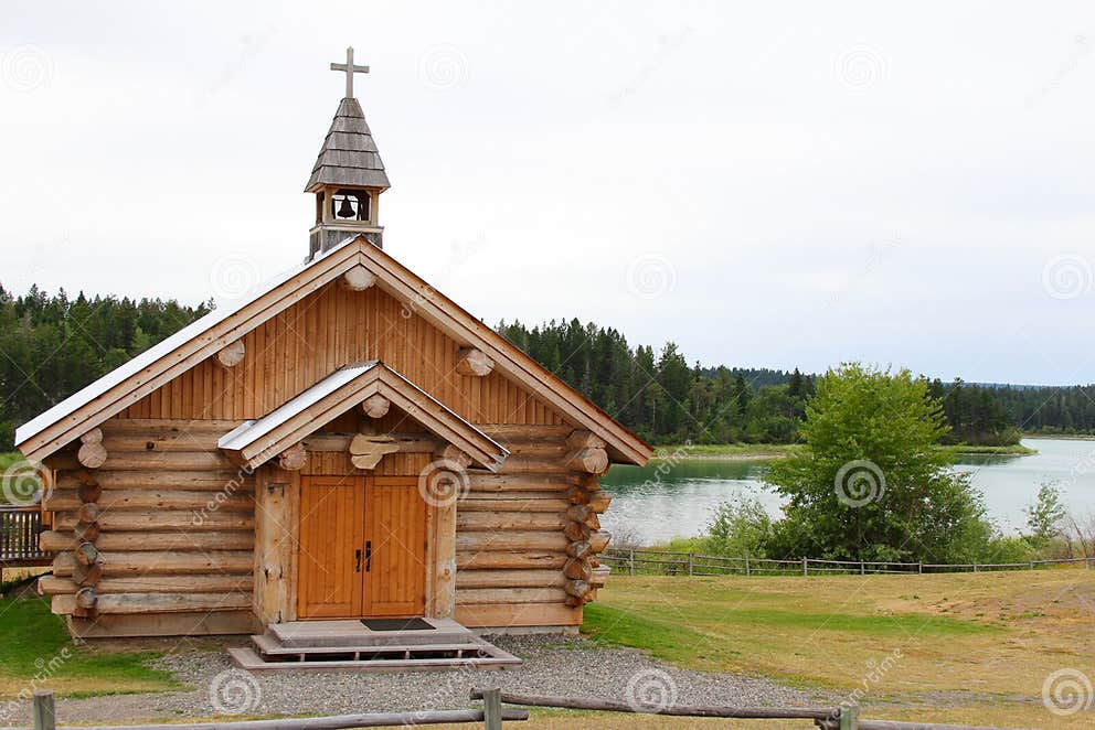 Log Chapel stock image. Image of british, exterior, dramatic - 21776047