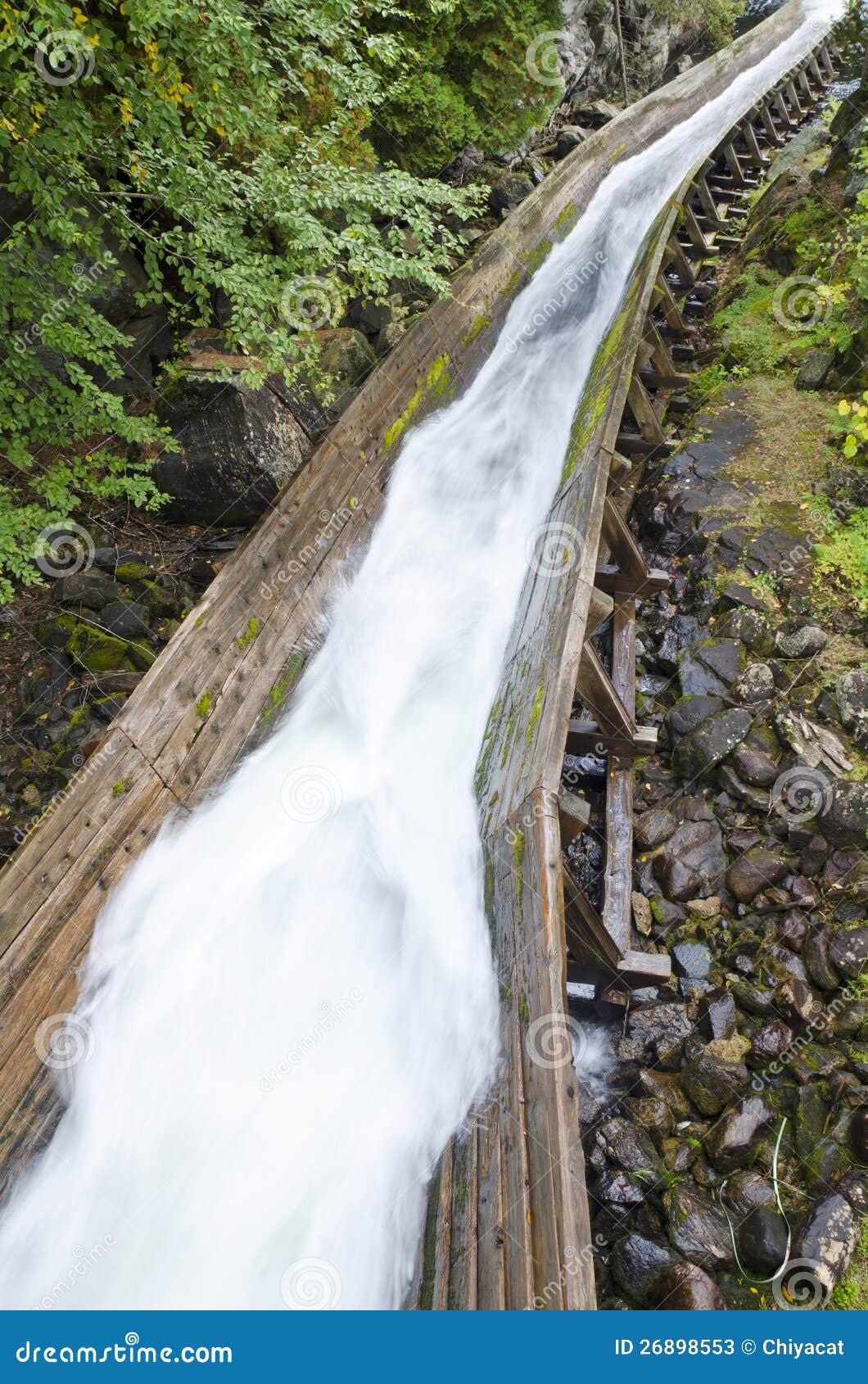 Log Chute stock image. Image of industry, deforestation - 26898553