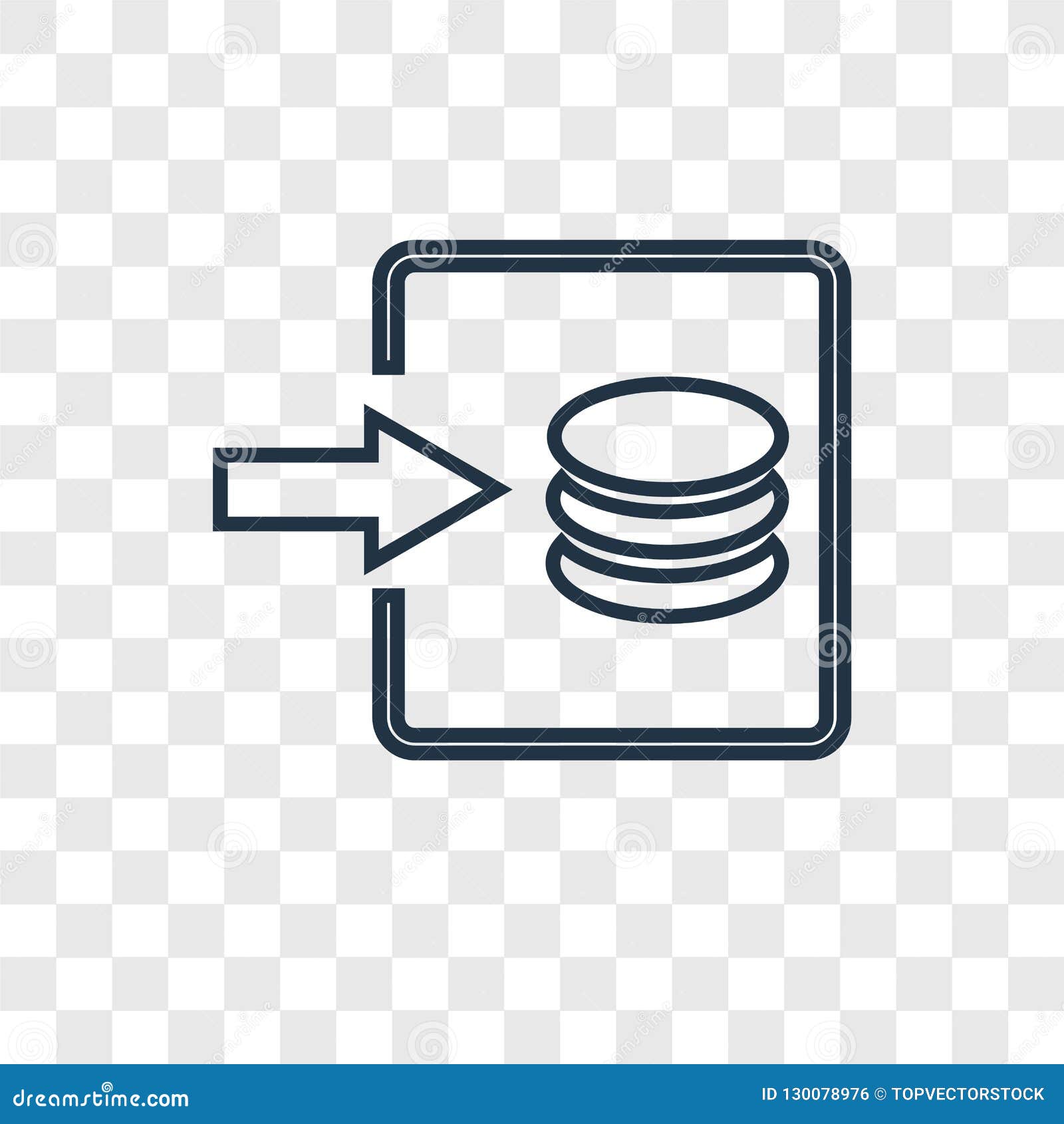 Log in Concept Vector Linear Icon Isolated on Transparent Background ...