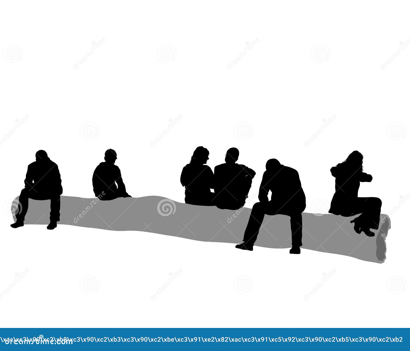 Fallen Tree On Small Mushroom Plants And Leaves At River Edge In The ...