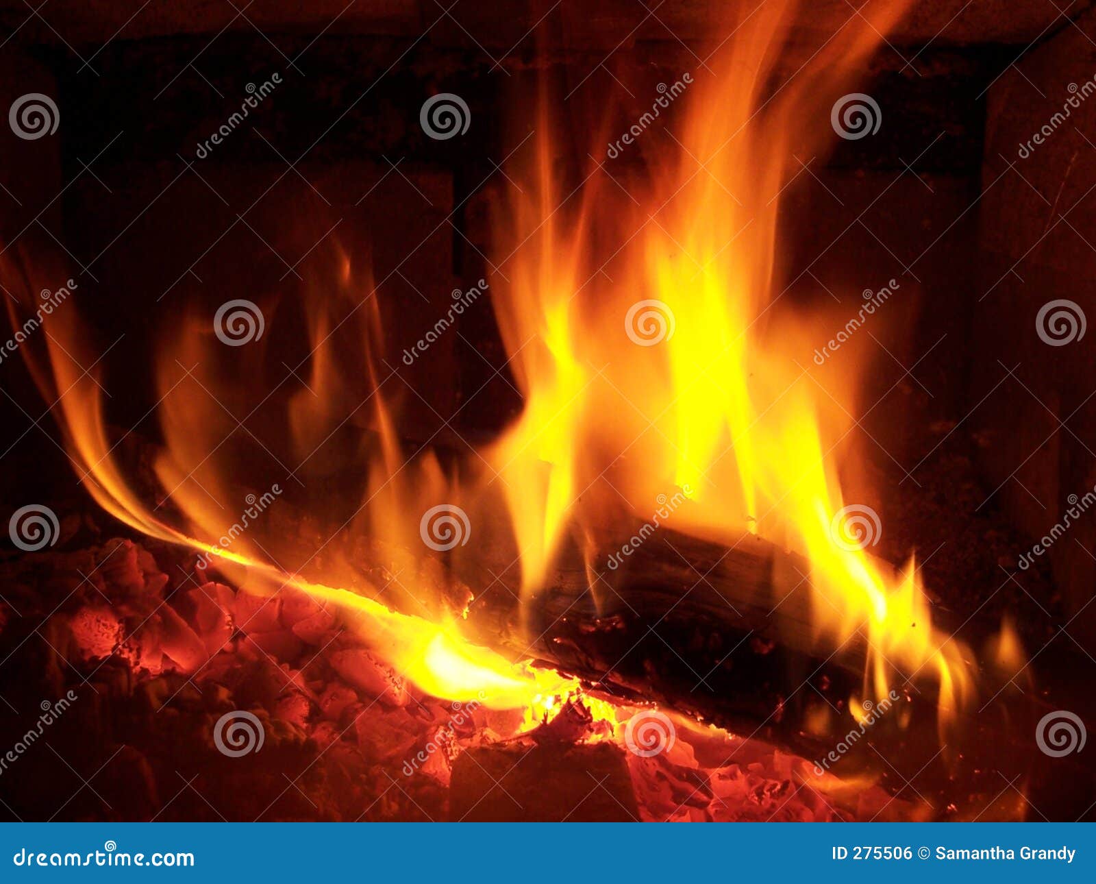 Log on the Fire stock photo. Image of close, burn, degree - 275506