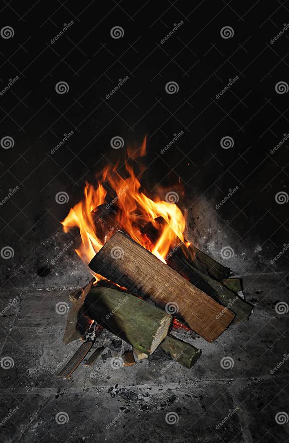Log fire stock image. Image of fire, chaos, burn, blaze - 8593829