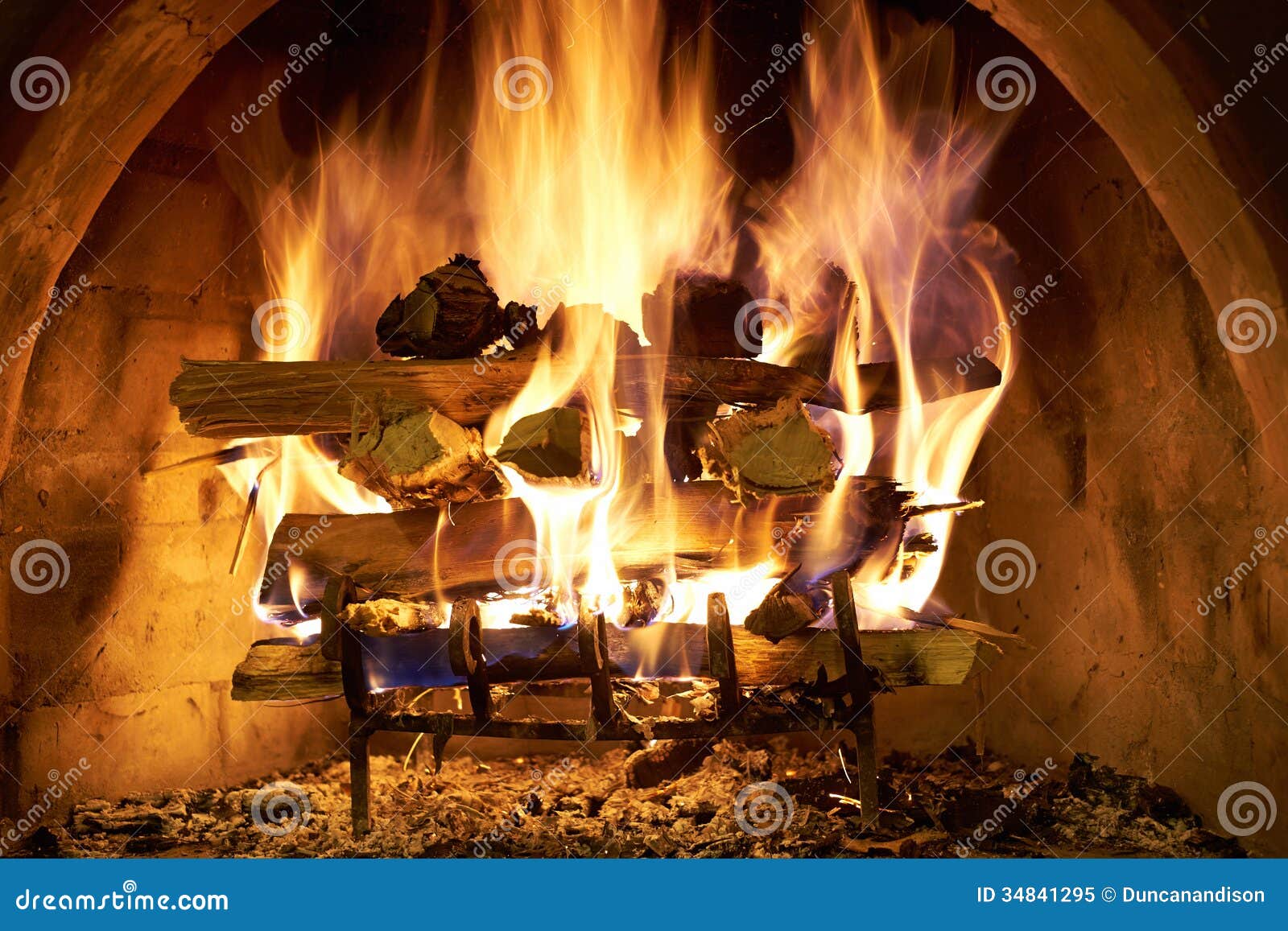 Log Fire stock image. Image of burning, place, front - 34841295