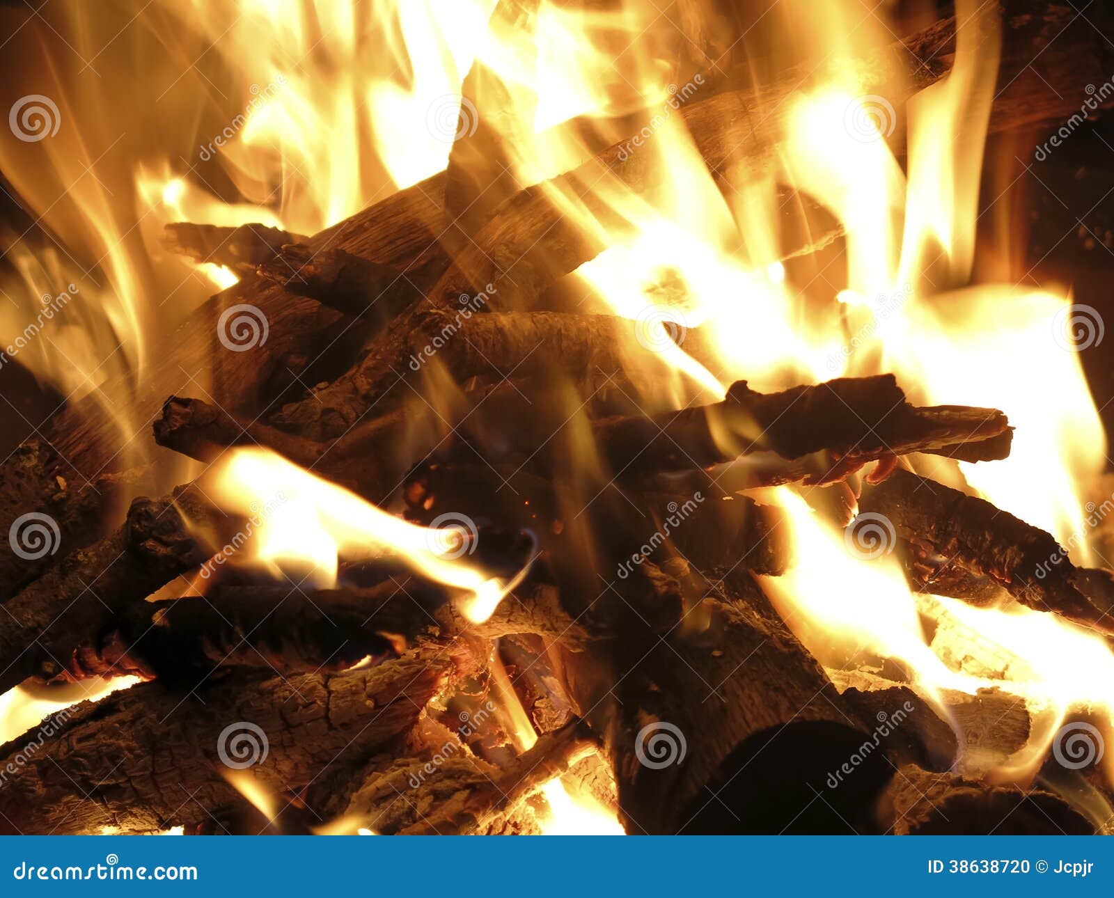 Log Fire stock photo. Image of wood, light, ashes, campfire - 38638720