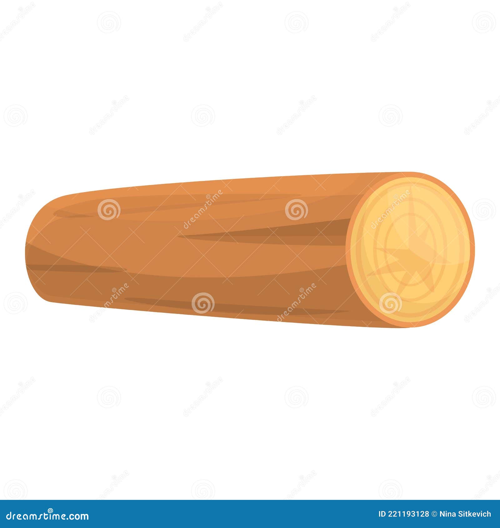 Log for Fire Icon, Cartoon Style Stock Vector - Illustration of ...