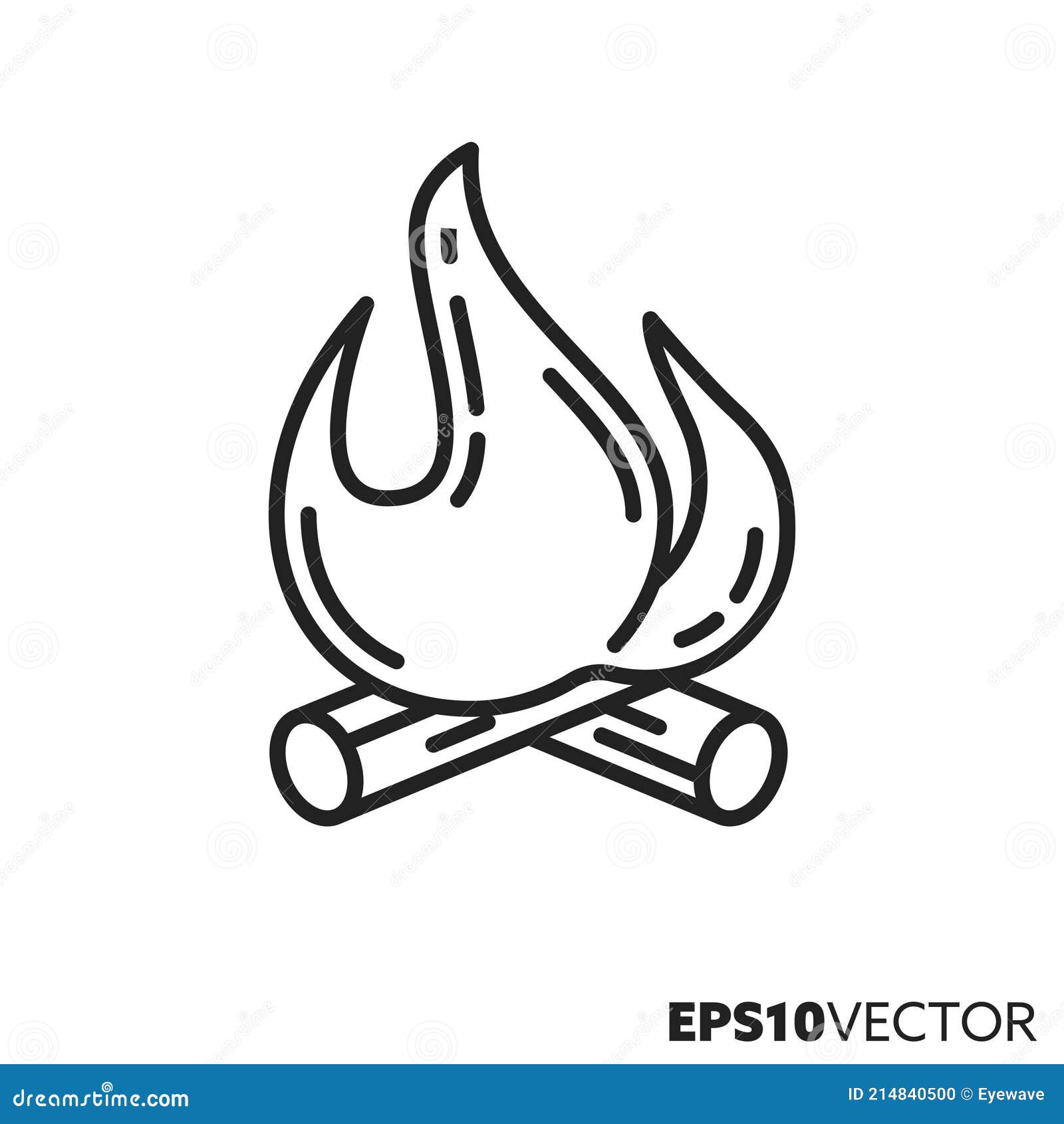 Fireplace Log Drawing