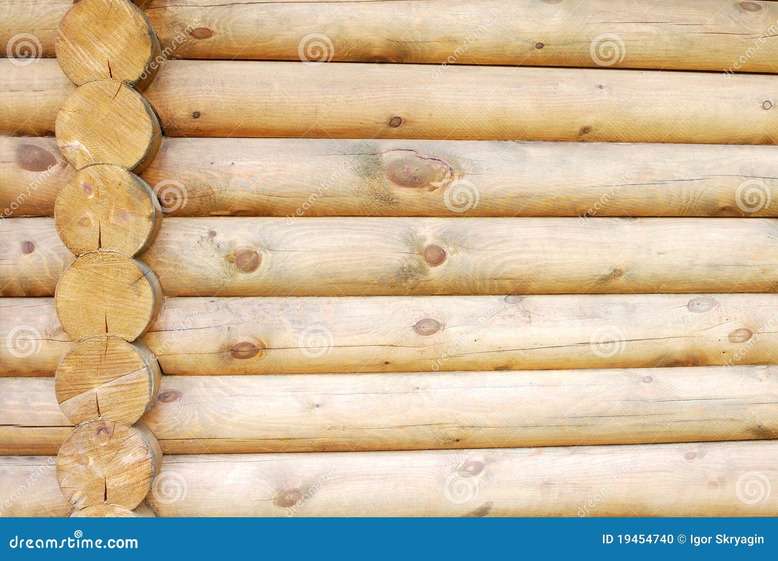 Log home wall detail stock photo. Image of logs, sheaf - 19454740