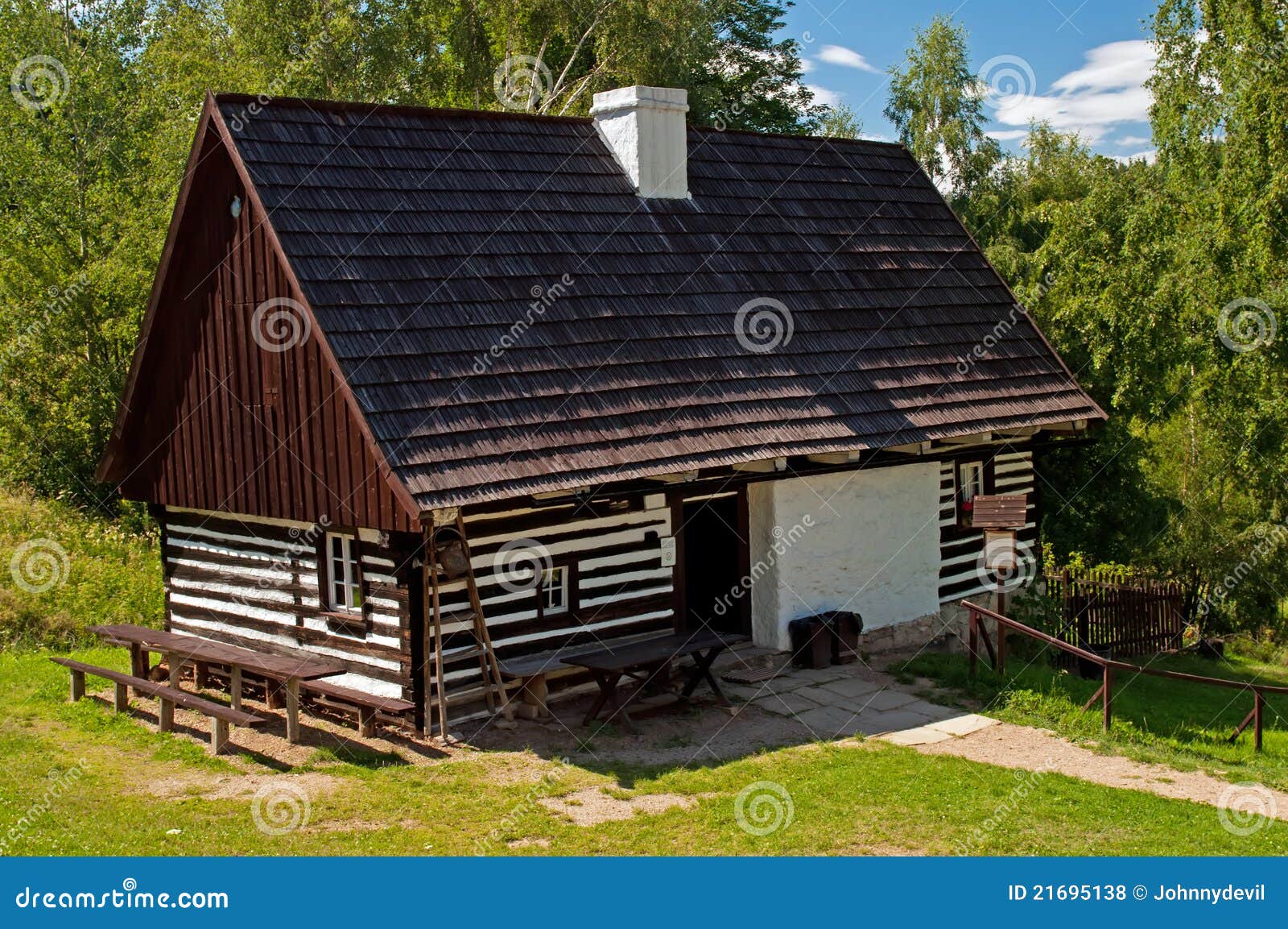 Log House stock photo. Image of european, history, live - 21695138