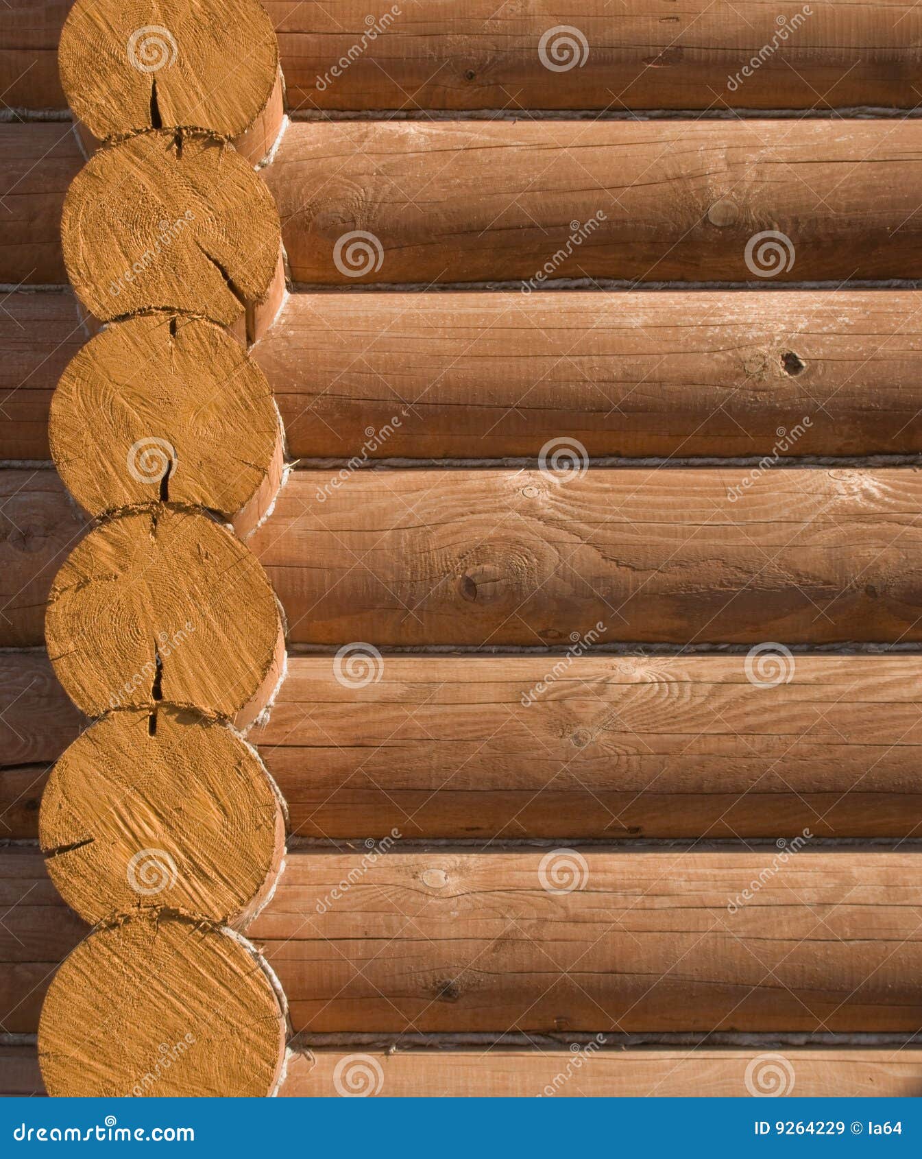 Log House Structure of Wood Building Home Exterior Stock Image - Image ...