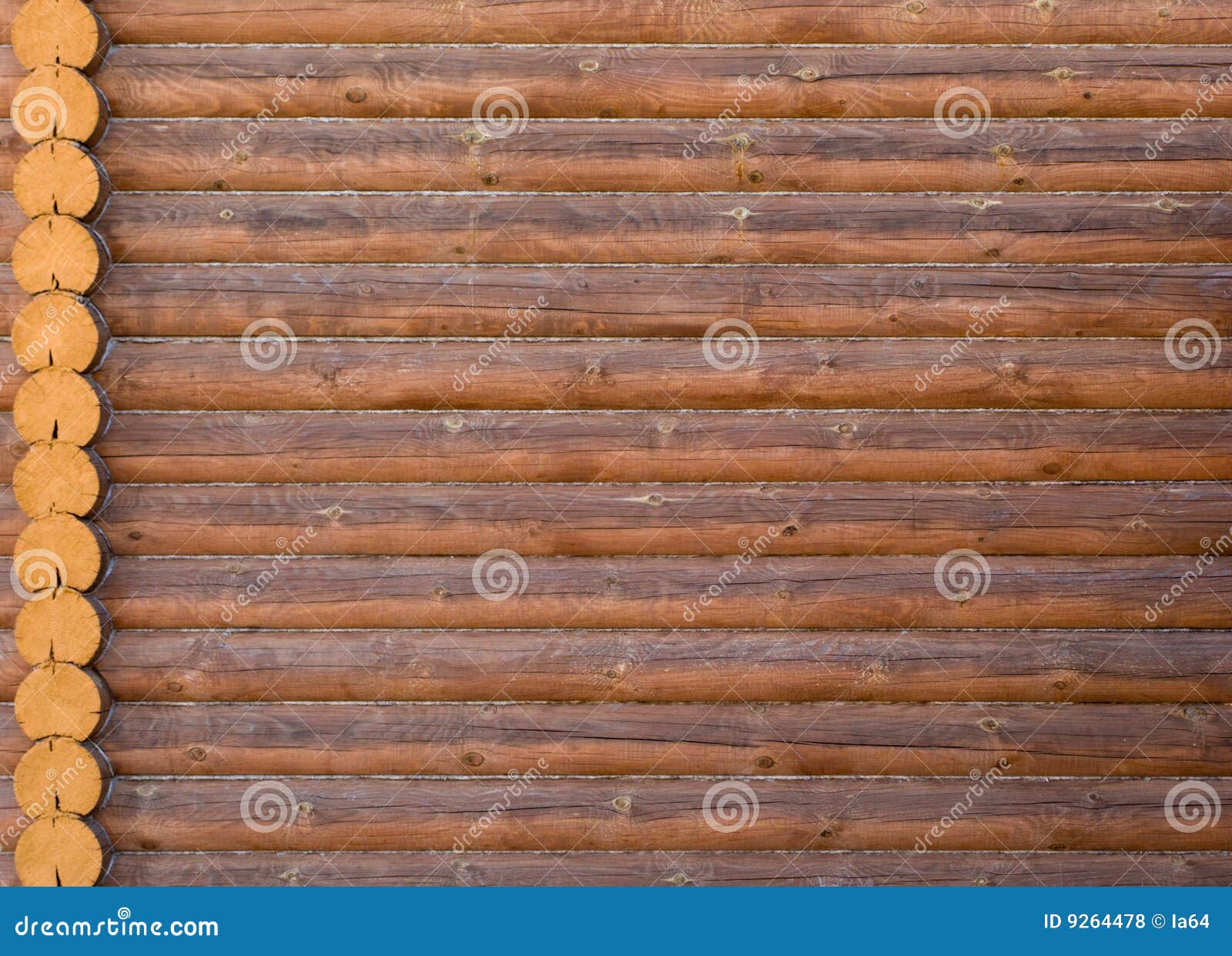 Log House Structure of Wood Building Home Exterior Stock Photo - Image ...