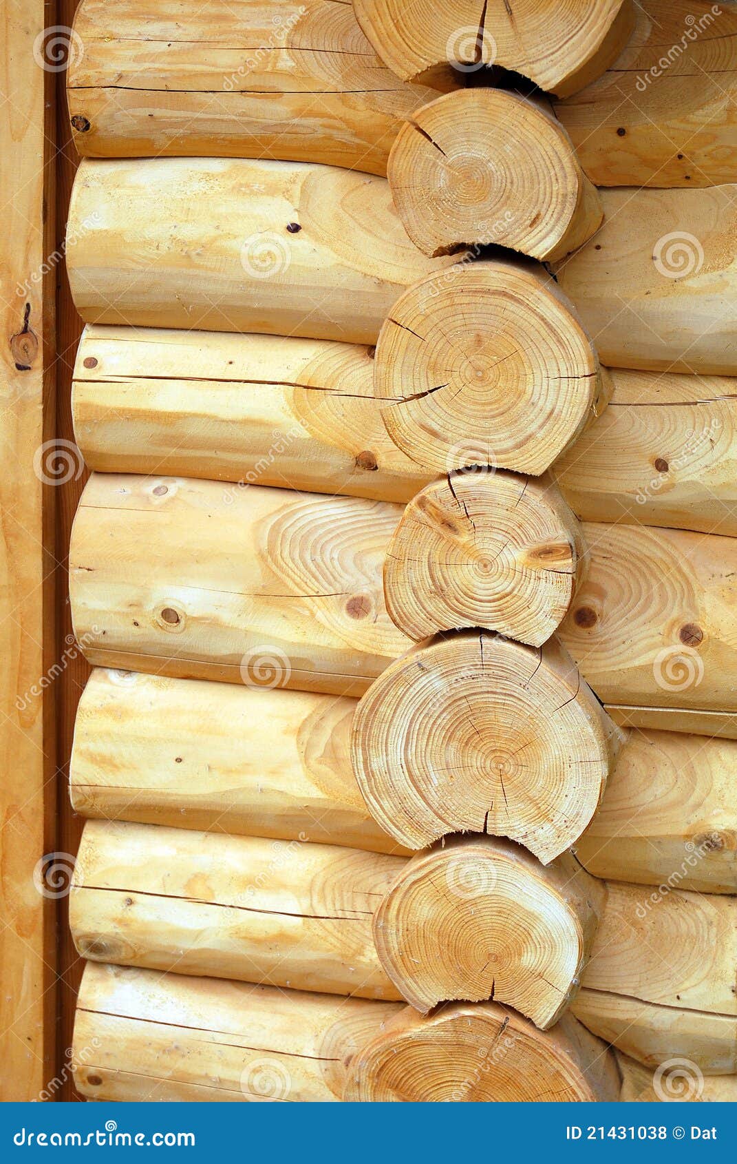 Log house wall stock photo. Image of exterior, frame - 21431038