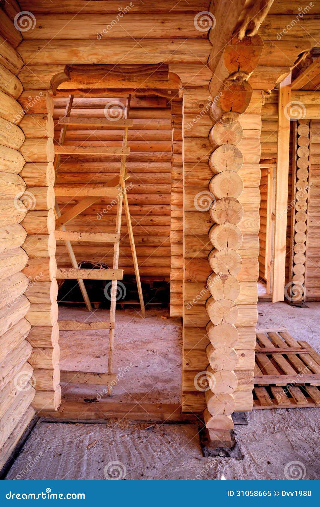 Log house, wooden frame stock image. Image of tree, texture - 31058665