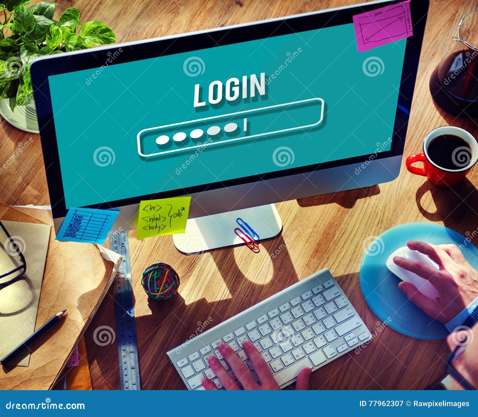 Log in Interface Password Security Concept Stock Image - Image of ...