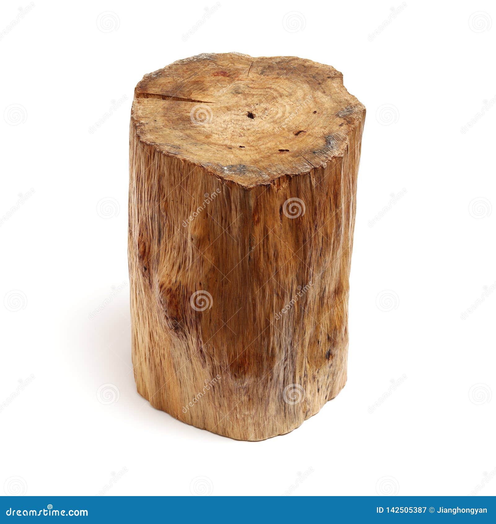 Log isolated stock image. Image of material, rough, background - 142505387