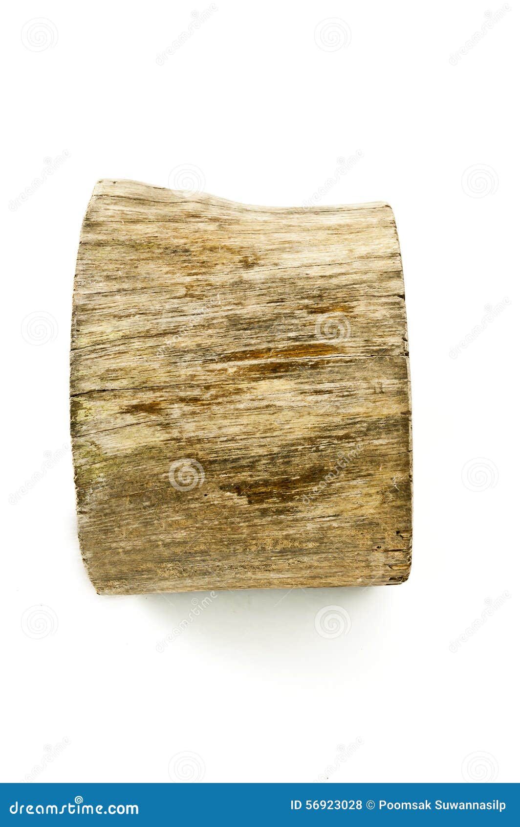 Log Isolated on White Background Stock Photo - Image of detail ...