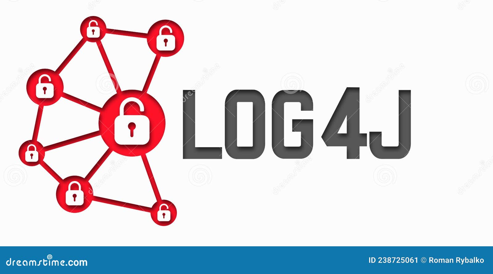 Log4J Illustration Concept. Log4Shell Security Vulnerability Stock ...