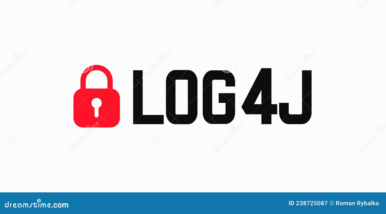 Log4J Security Vulnerability. Log4Shell. Flat Illustration Stock ...