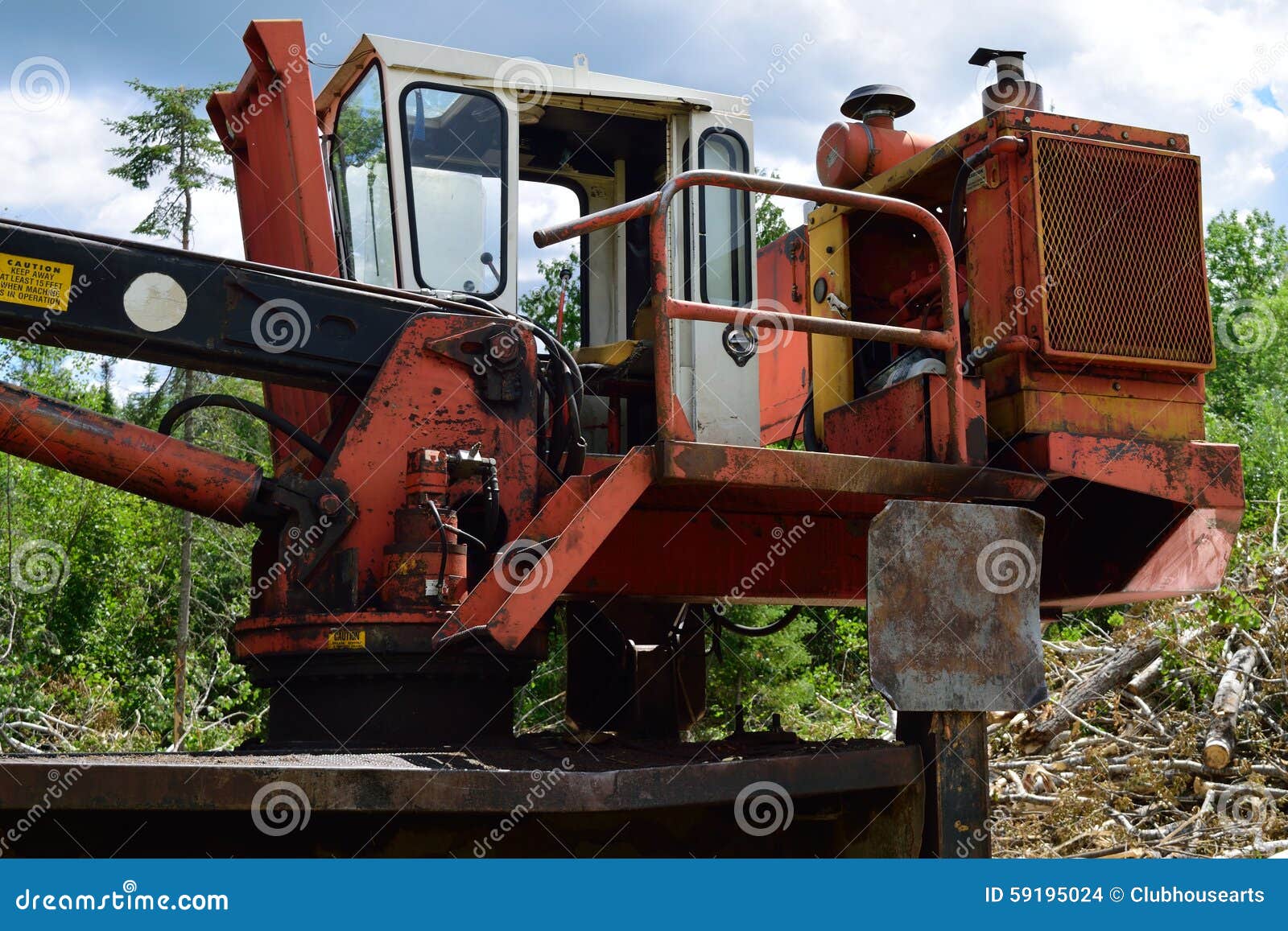 Log Loader And Slasher Royalty-Free Stock Photography | CartoonDealer ...