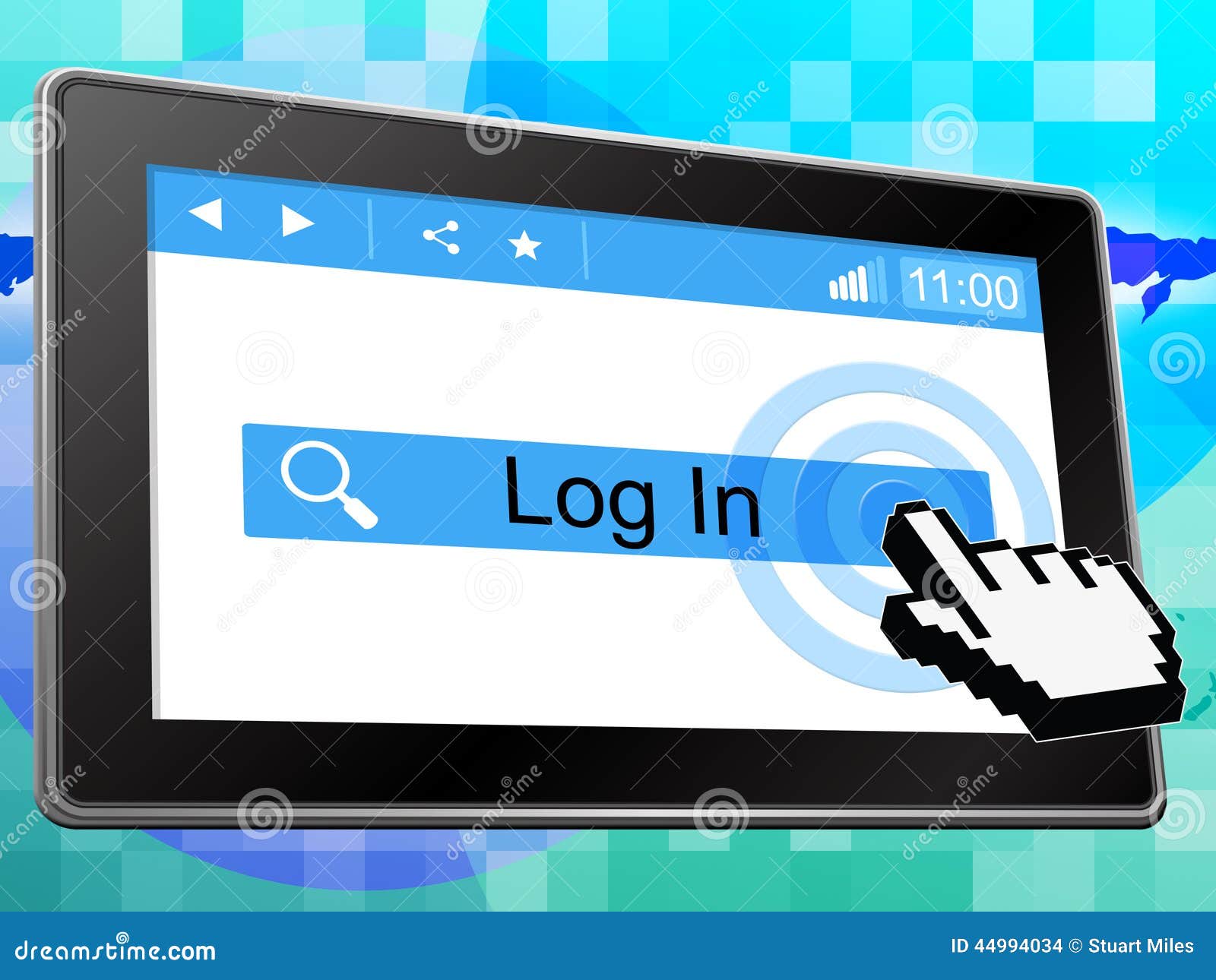 Log in Means World Wide Web and Internet Stock Illustration ...