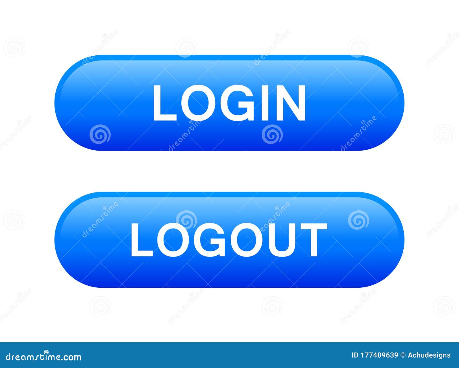 Login logout button stock vector. Illustration of frame - 177409639
