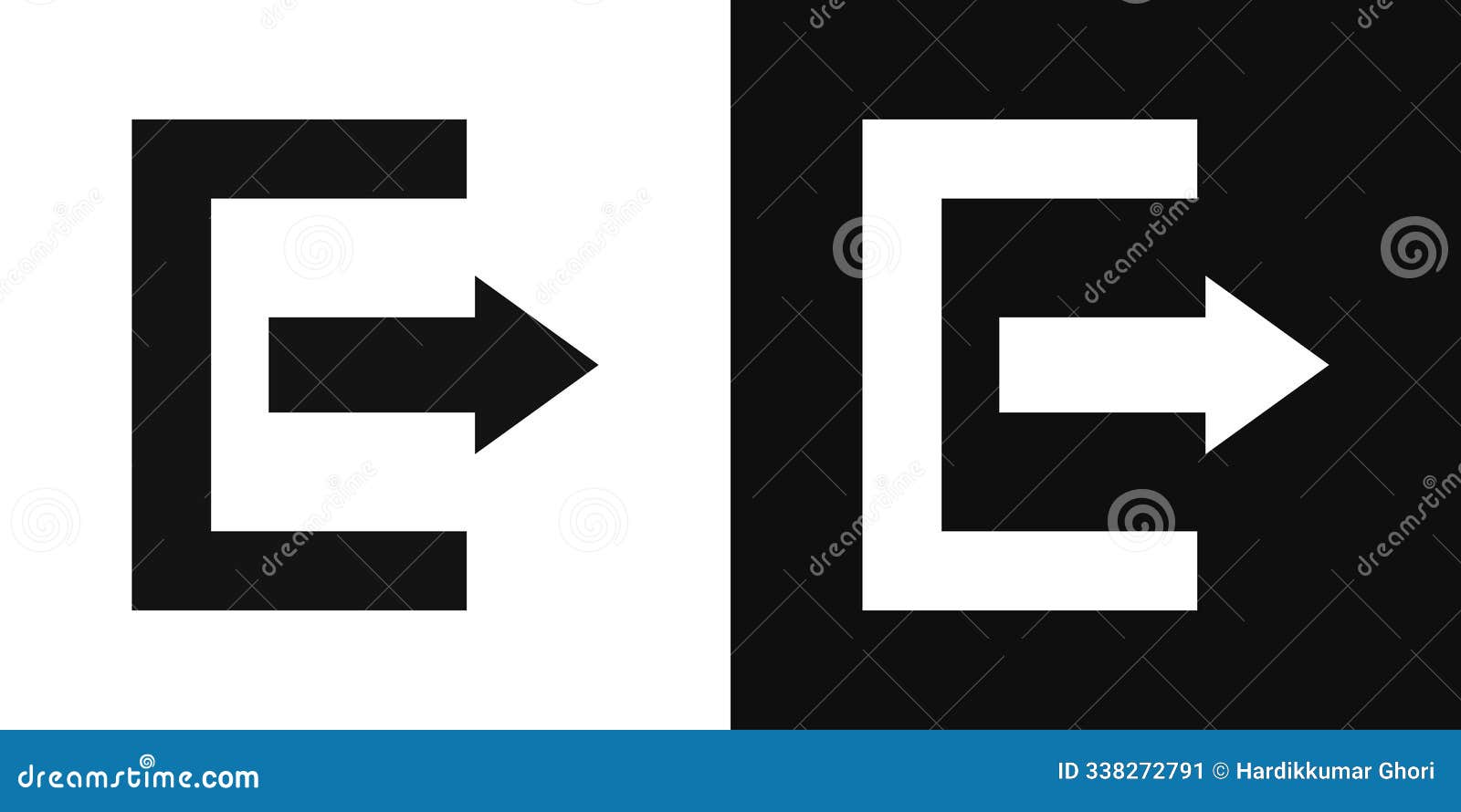 Log Out Icon Set. Exit Vector Symbol. Logout Button Sign in Black ...
