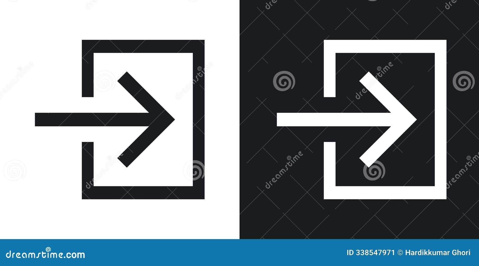 Log Out Icon Set. Exit Vector Symbol. Logout Button Sign in Black ...