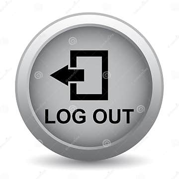 Log out stock illustration. Illustration of glass, pictogram - 126994913