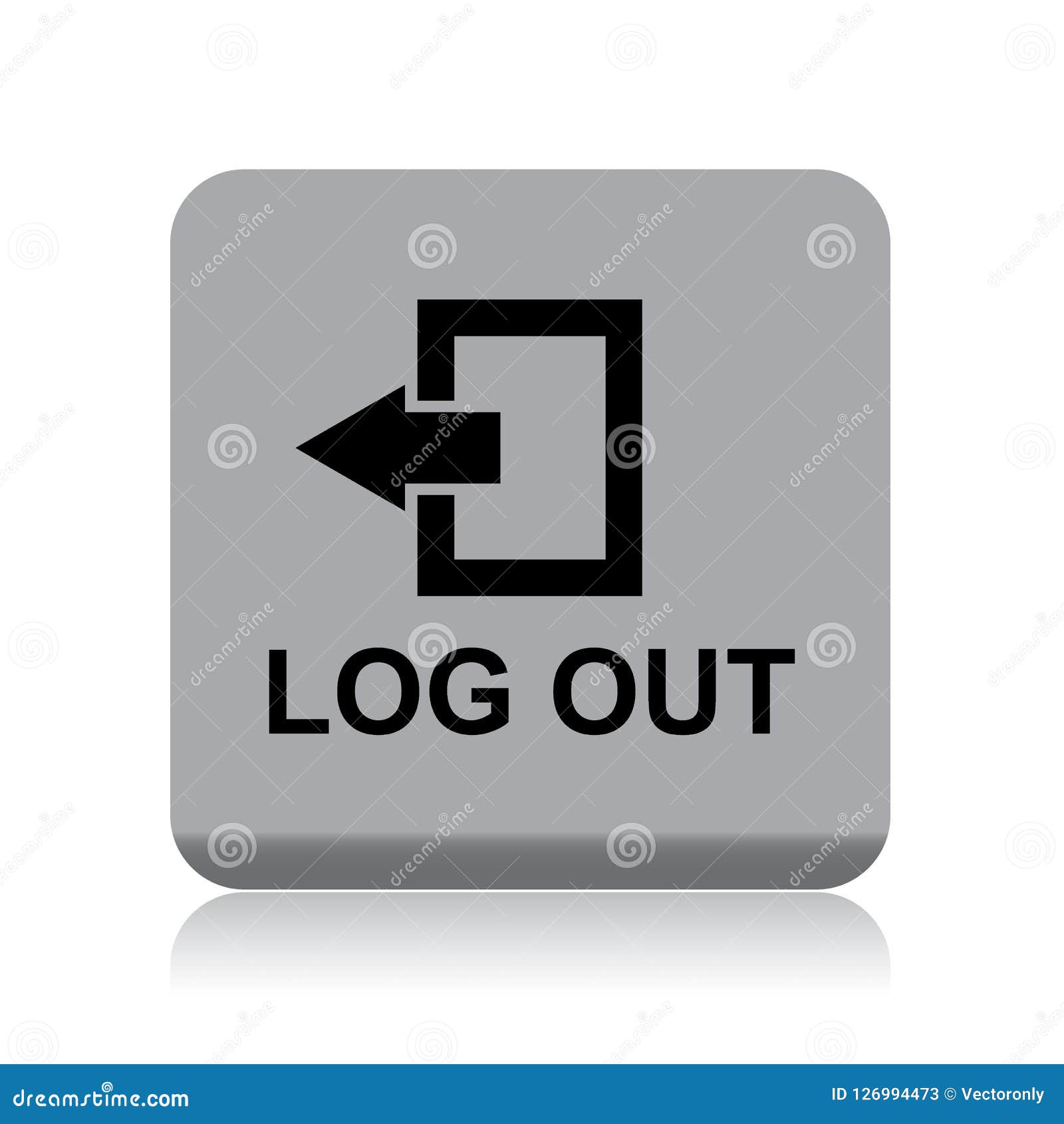 Log out stock illustration. Illustration of secured - 126994473