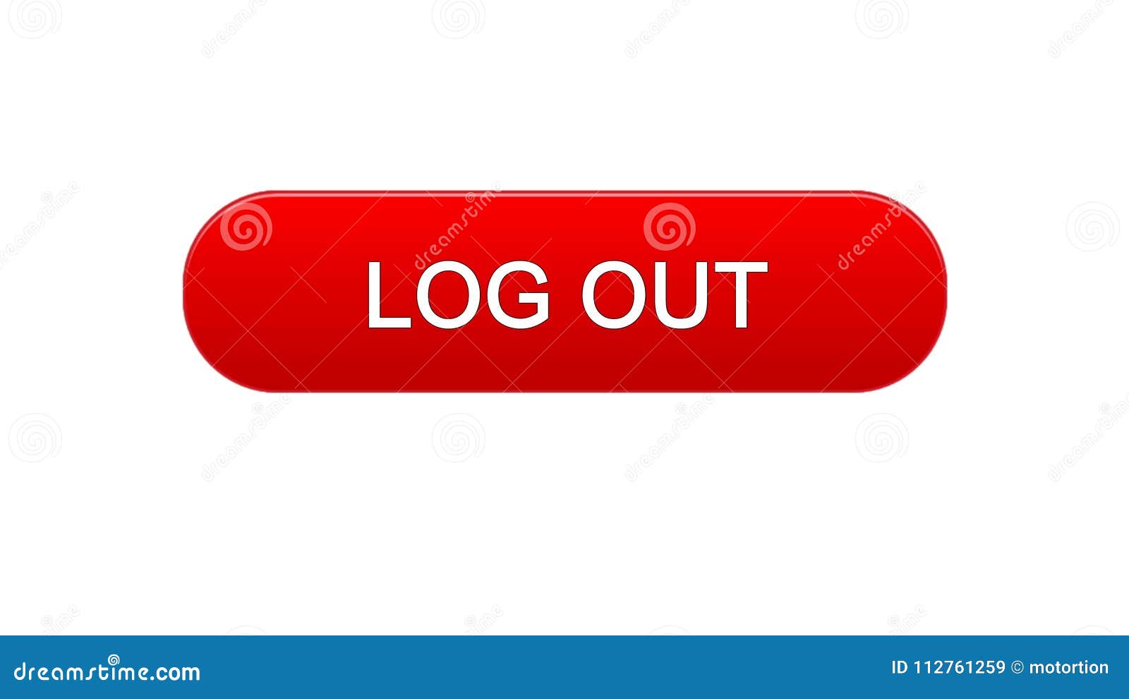Log Out Web Interface Button Red Color, Internet Site Design, Application Stock Illustration ...
