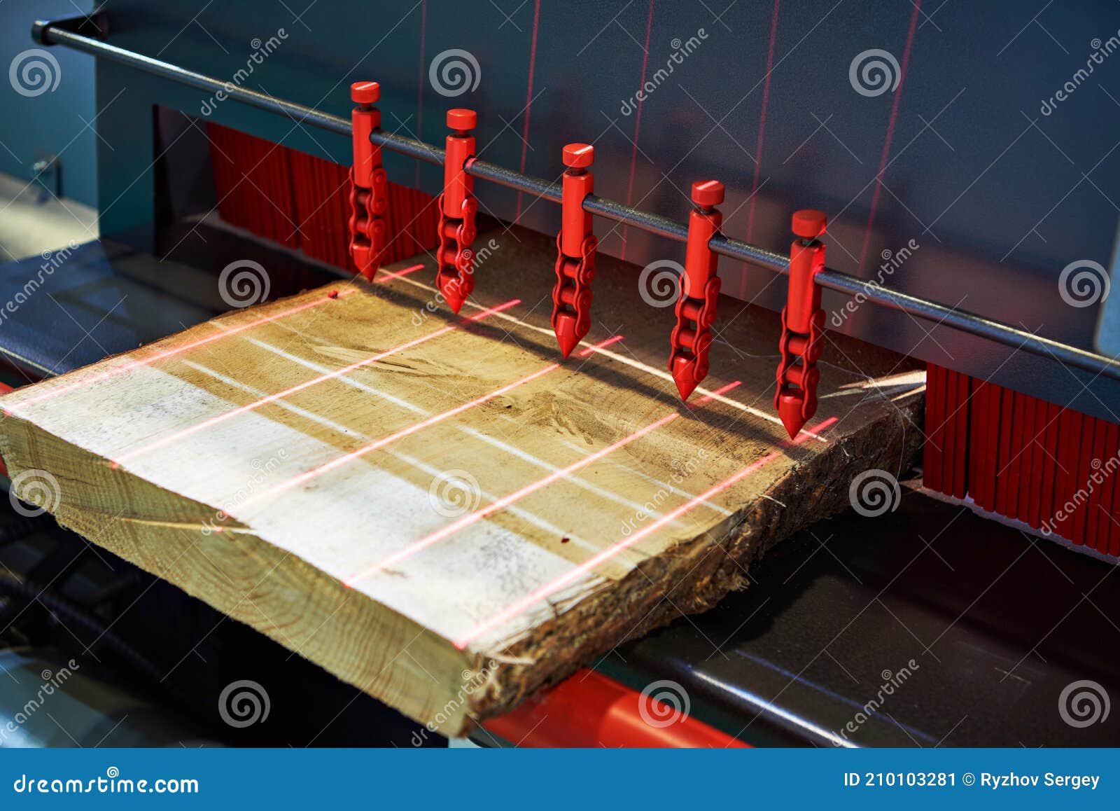 Log sawing machine stock image. Image of process, wood - 210103281
