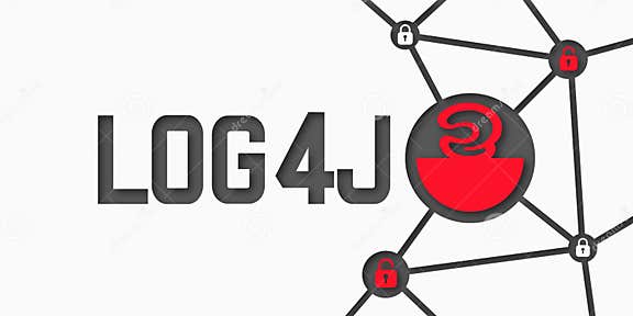 Log4Shell Cyber Attack Concept. Log4J Security Vulnerability Stock ...