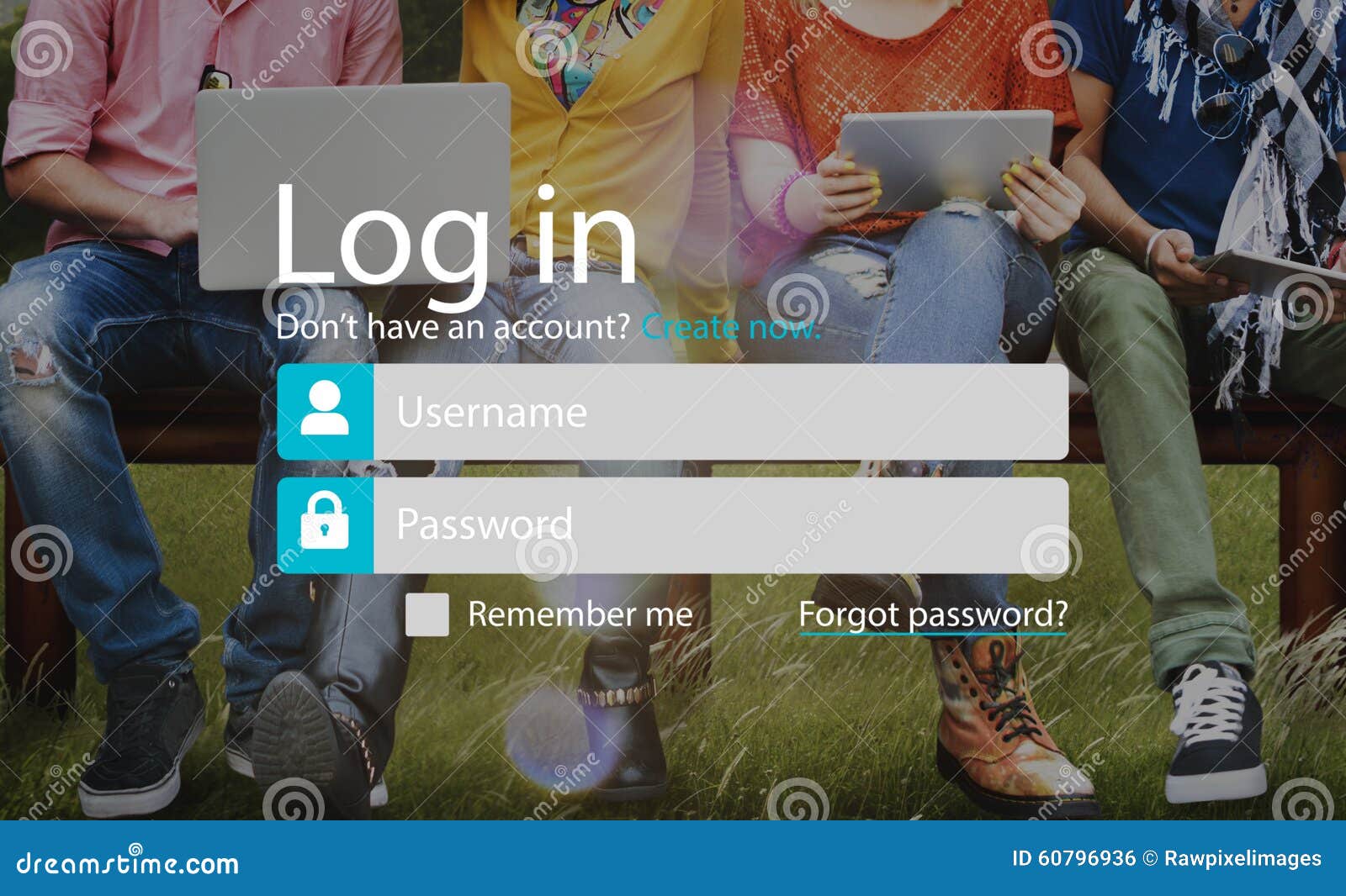 Log in Sign Up Register Account Page Concept Stock Photo - Image of ...