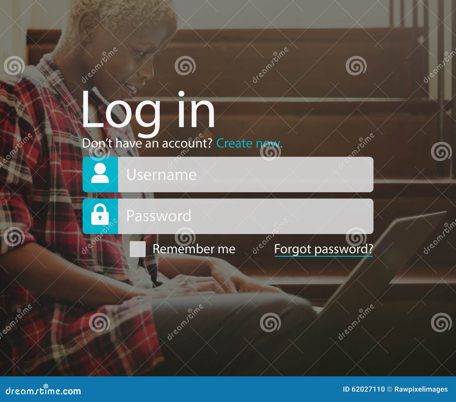 Log in Sign Up Register Account Page Concept Stock Photo - Image of ...