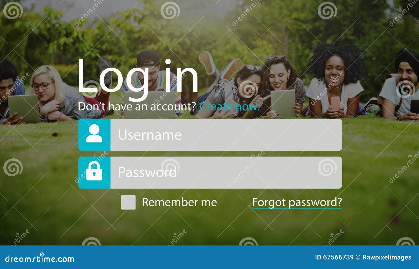 Log in Sign Up Register Account Page Concept Stock Image - Image of ...