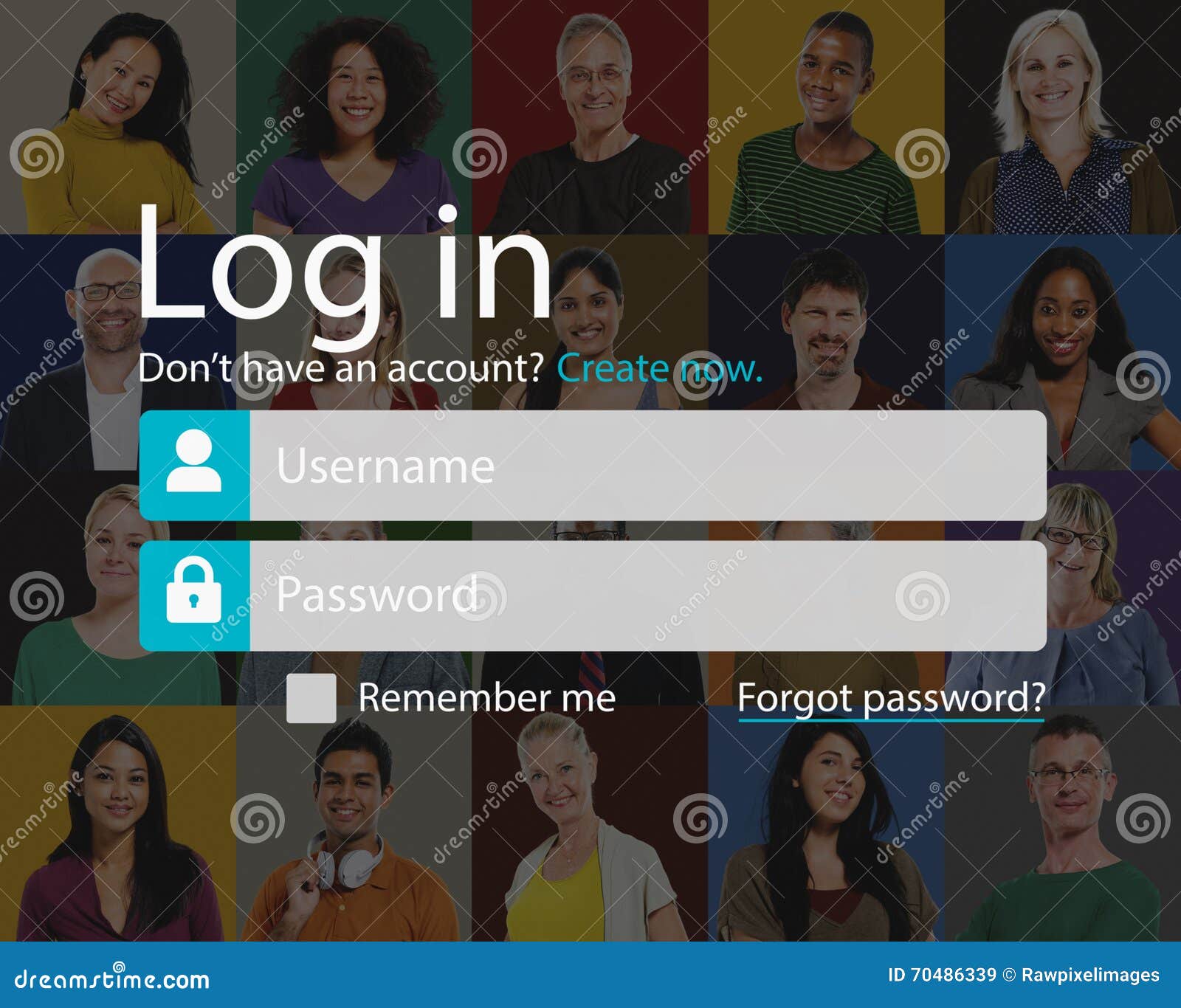 Log in Sign Up Register Account Page Concept Stock Image - Image of ...